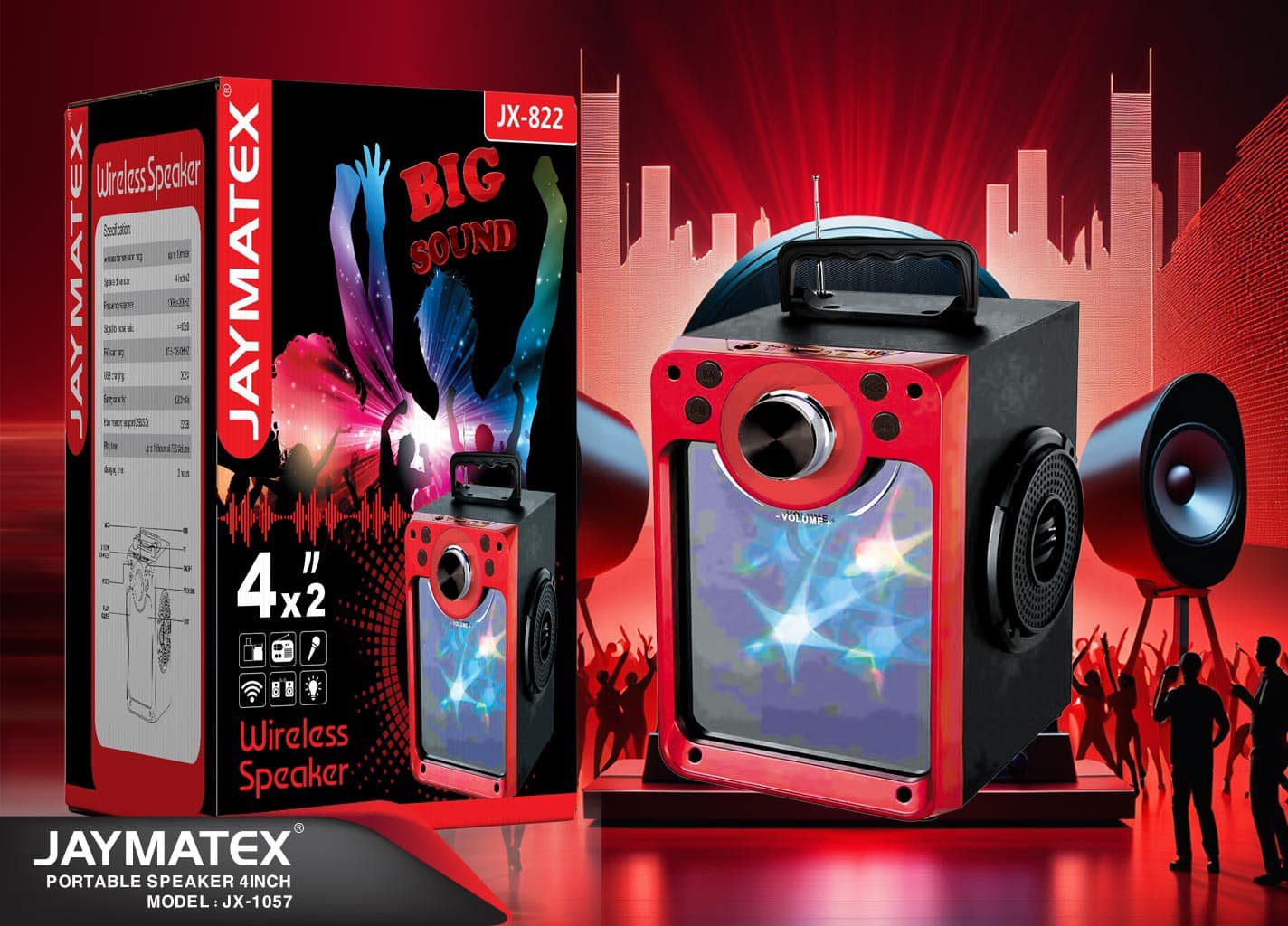 Jaymatex JX-822 Speaker – الأفندي وصباهي