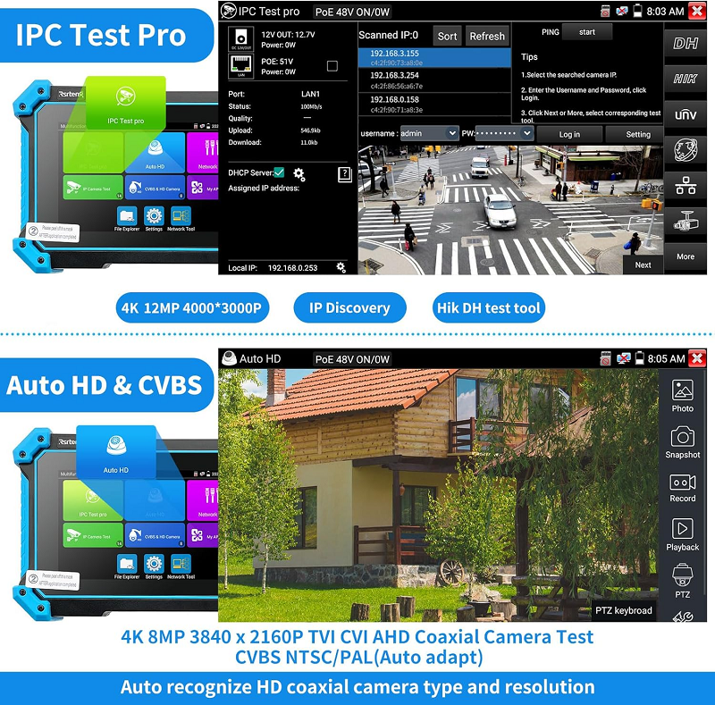 Rsrteng IP Camera Tester IPC-5100 PLUS – الأفندي وصباهي