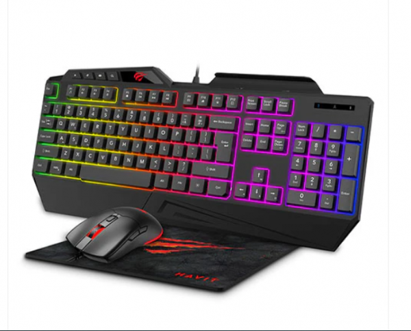 HAVIT KB889CM Gaming Combo 3 IN 1 (Mouse + Keyboard + Mouse Pad) – الأفندي وصباهي